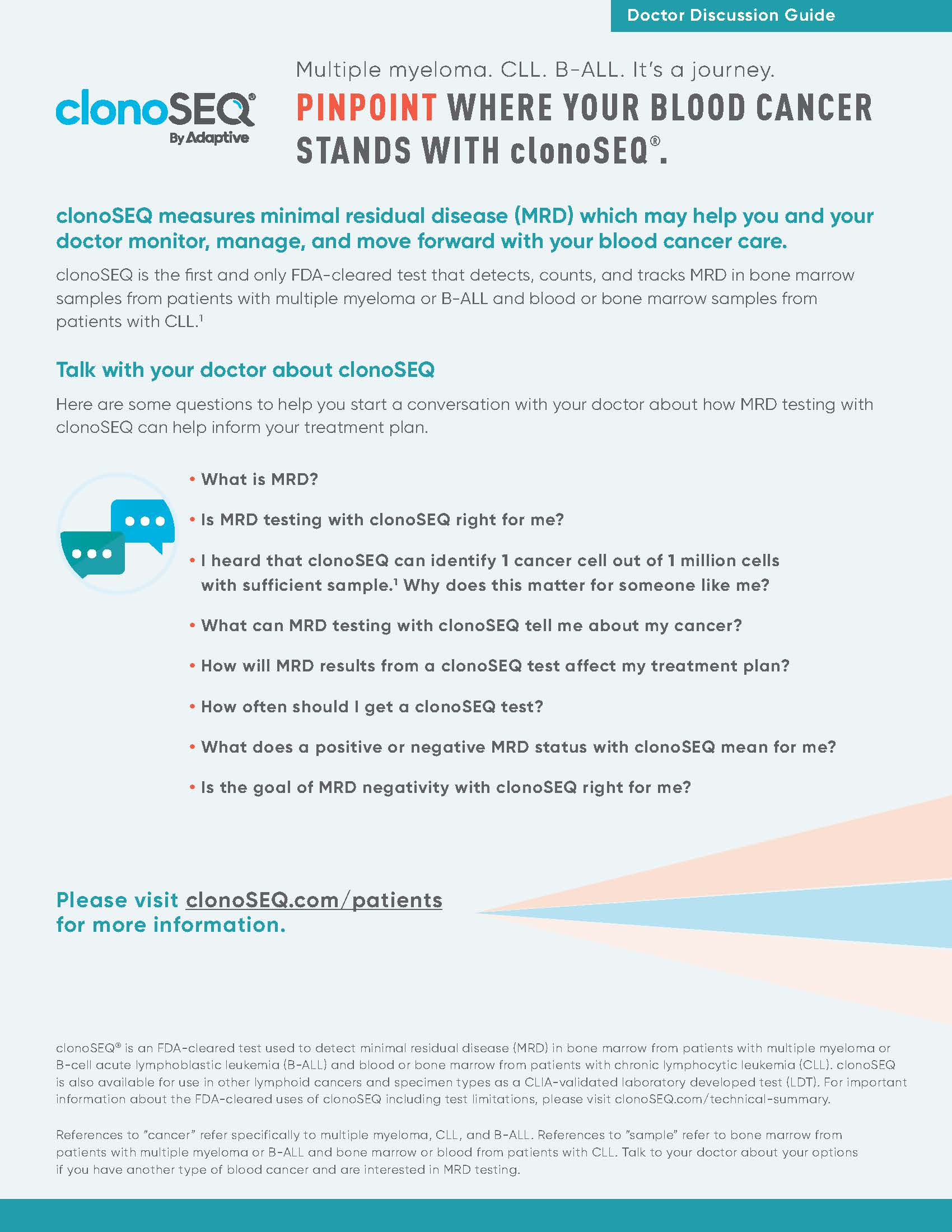 About The Report ClonoSEQ MRD Test For Patients About The Report ClonoSEQ MRD Test For Patients