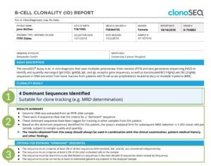 The clonoSEQ Report | MRD monitoring results in your hands