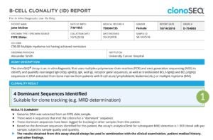 clonoSEQ MRD Test | Understanding Your Report